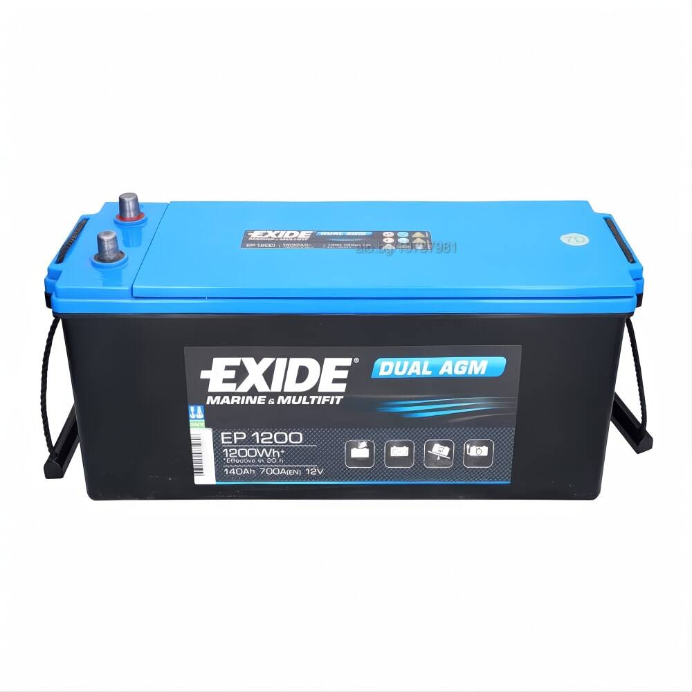 Акумулатор EXIDE DUAL AGM 140Ah/700A L+ Акумулатори DUAL AGM MARINE AND ...