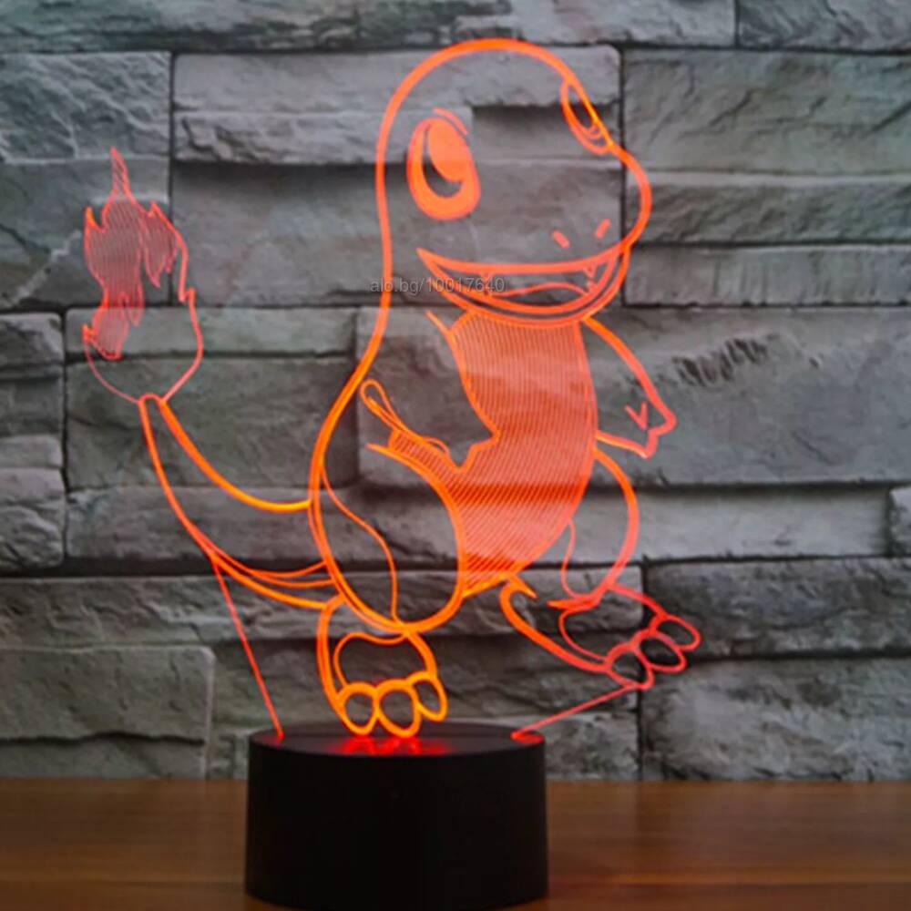 3D Лампа на Pokemon Charmander | Осветление | Пловдив Pokemon - Лампа ...