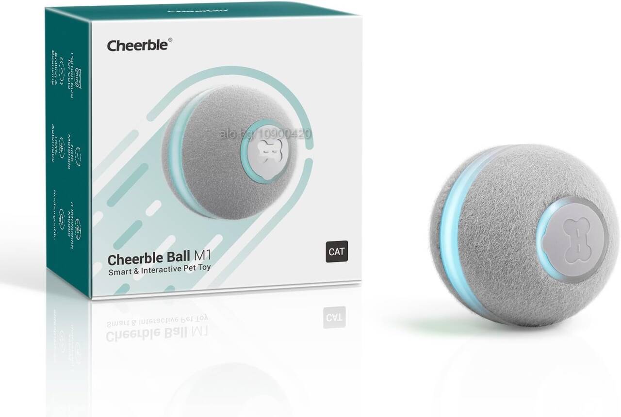 Интерактивни топки за котки Cheerble - Wicked Ball M1, автоматична ...