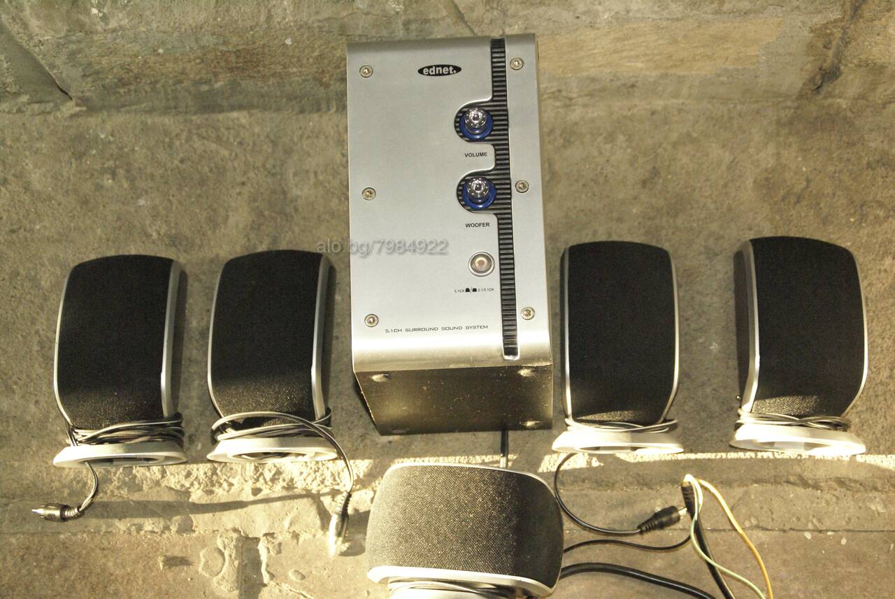 продавам ednet 5.1 ch woofer speaker system Друга аудио техника ednet 5 ...