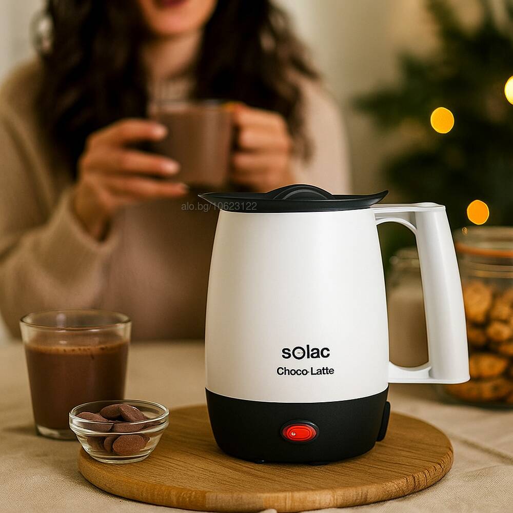 Уред за затопляне на мляко и правене на горещ шоколад Solac Choco-Latte ...