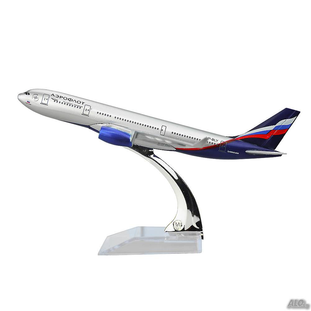 Еърбъс 330 самолет модел макет Аерофлот метален A330 Русия | Аксесоари ...
