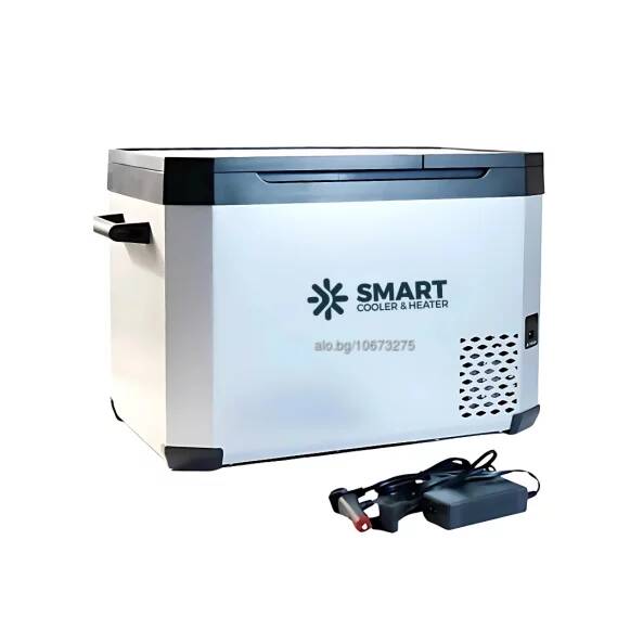 Автомобилен хладилник с компресор Smart Cooler, с Bluetooth, двойна ...